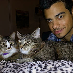 Staff's Cats: Meet Dan and His Cats Scoopers and Sporticus! | Alley Cat ...